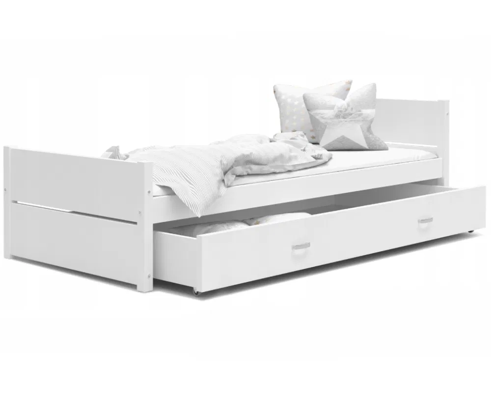 Postel Tymon se šuplíkem 90x200 bílá | Dobrésny.cz